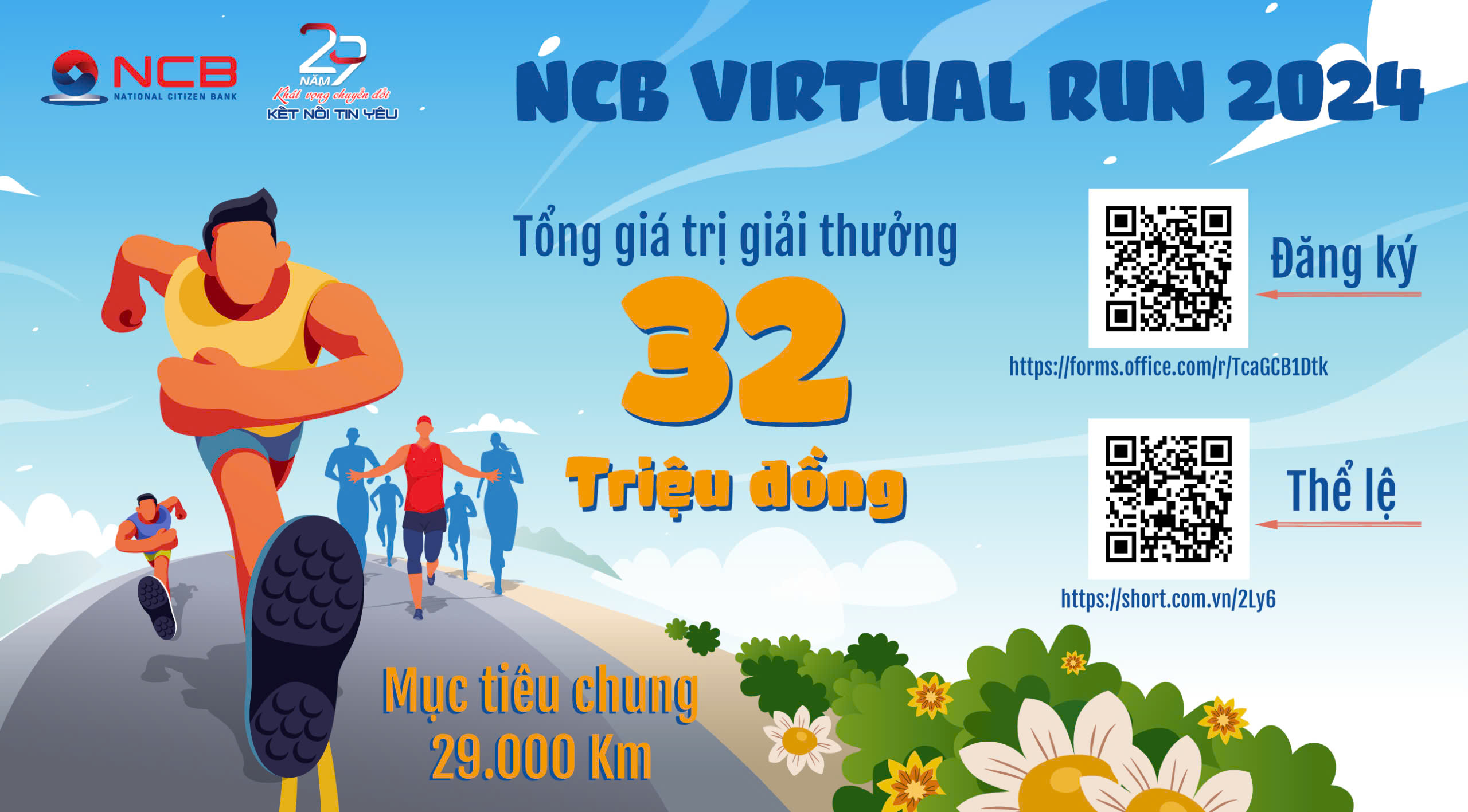 NCB VIRTUAL RACE 2024 - 84RACE - Giải chạy trực tuyến