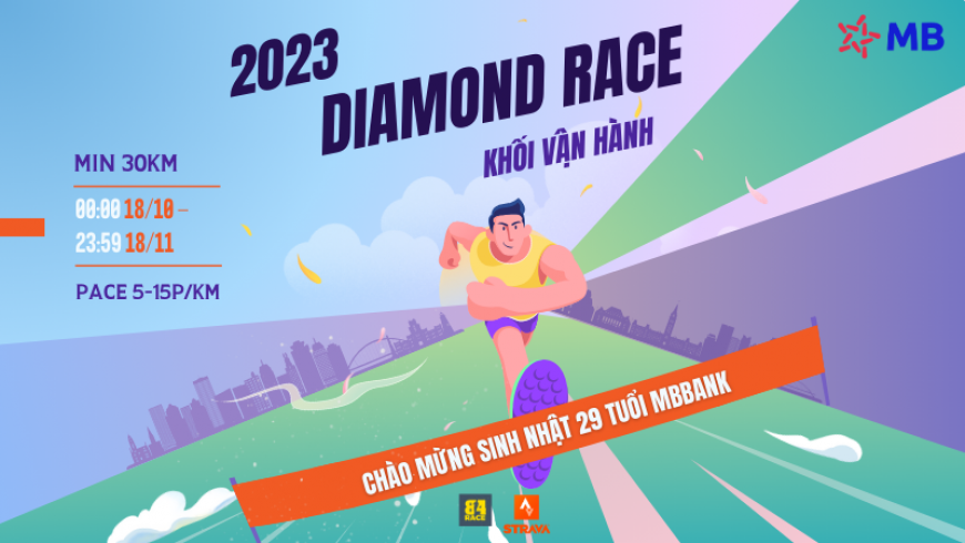 MB - DIAMOND RACE 2023 - KHỐI VẬN HÀNH - 84RACE - Giải chạy trực tuyến