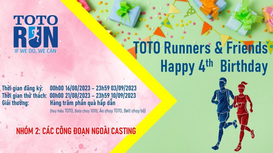 TOTO Runners And Friends - Happy 4th Birthday - Unlimited Chain