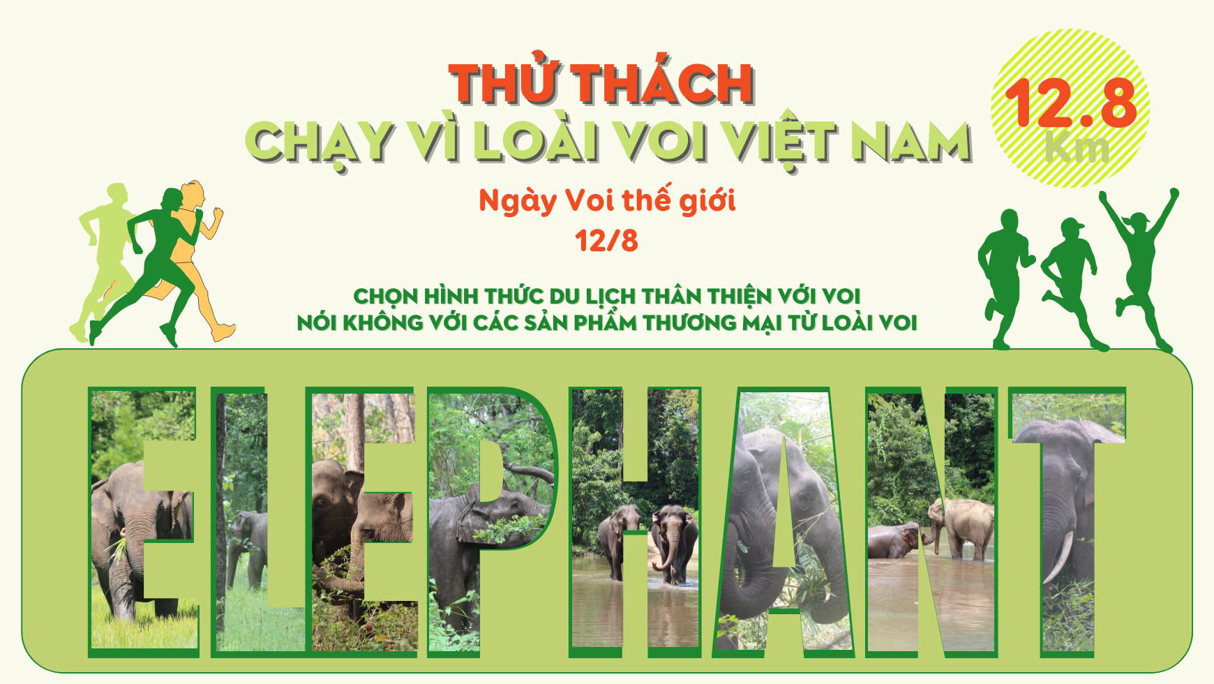 CHẠY VÌ LOÀI VOI VIỆT NAM - 84RACE - Giải chạy trực tuyến