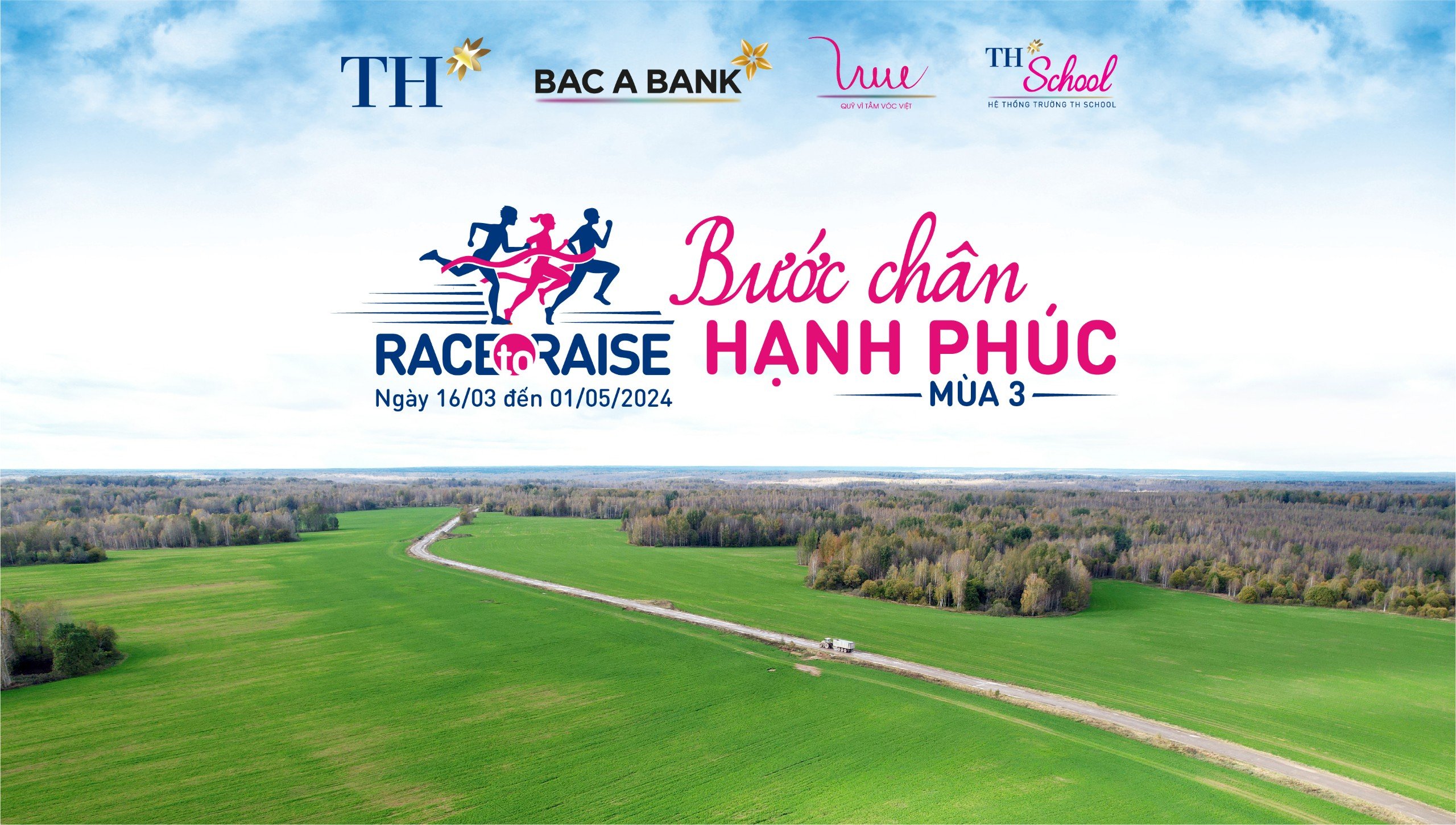 RACE TO RAISE - BƯỚC CHÂN HẠNH PHÚC MÙA 3 - 84RACE - Giải chạy trực tuyến